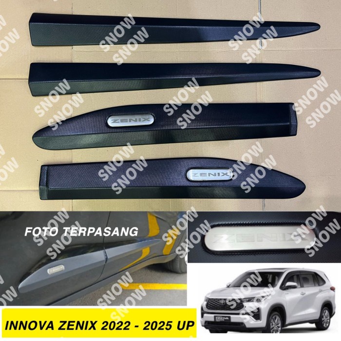 Jual List Body Mobil Samping Innova Zenix 2022 2023 2024 2025 Hitam ...
