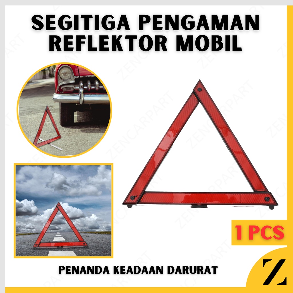 Jual Segitiga Pengaman Reflektor Mobil Darurat Lipat Rangkat Rakit ...