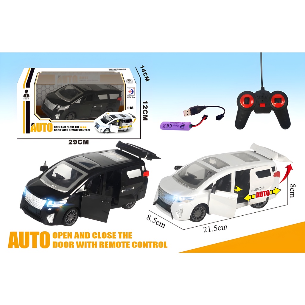 Jual Mobil Alphard RC Remote Control 5 Fungsi Toyota Alphard Open Door ...