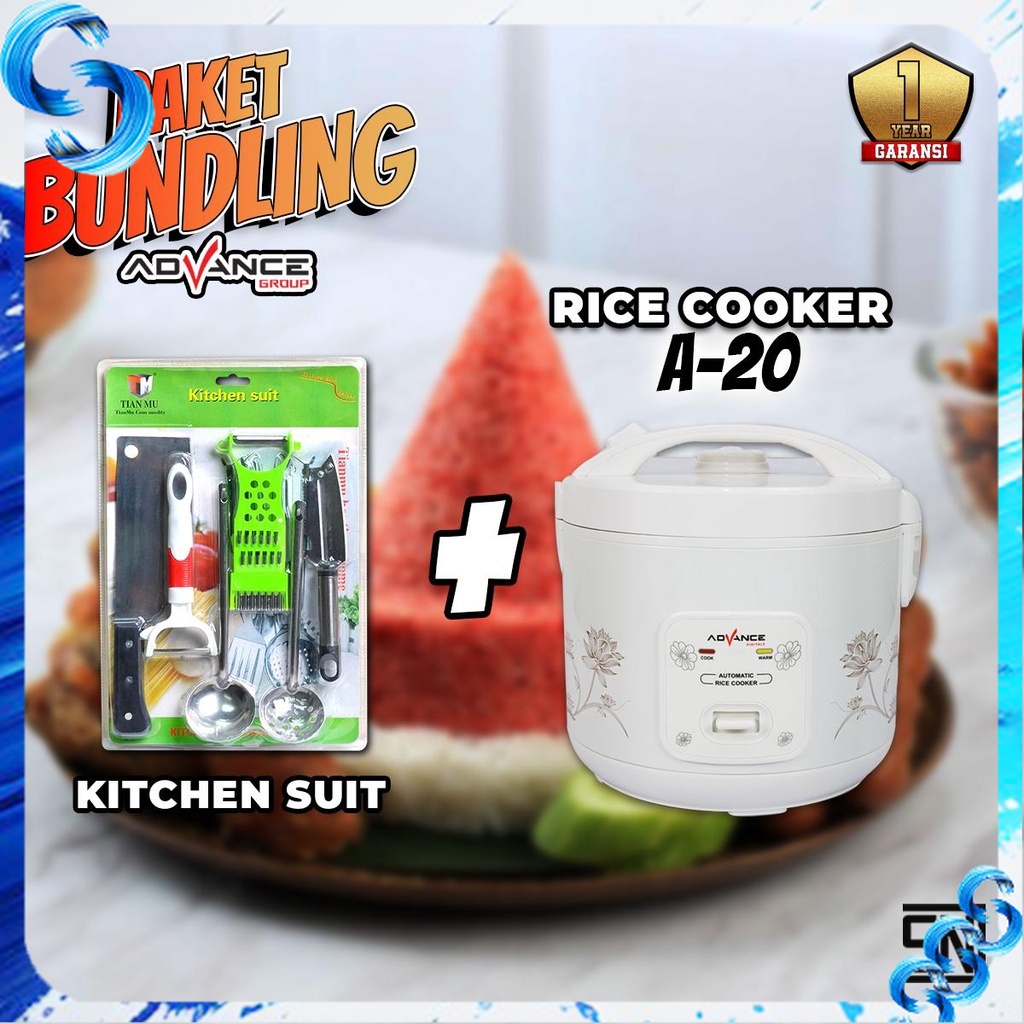 Jual ADVANCE EXLCUSIVE BUNDLE DEAL !! RICE COOKER A20 + KITCHEN SUIT ...