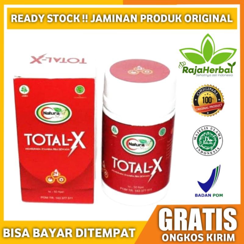 Jual TOTAL X Original 100% Asli Naturafit Isi 50 Kapsul Suplemen ...