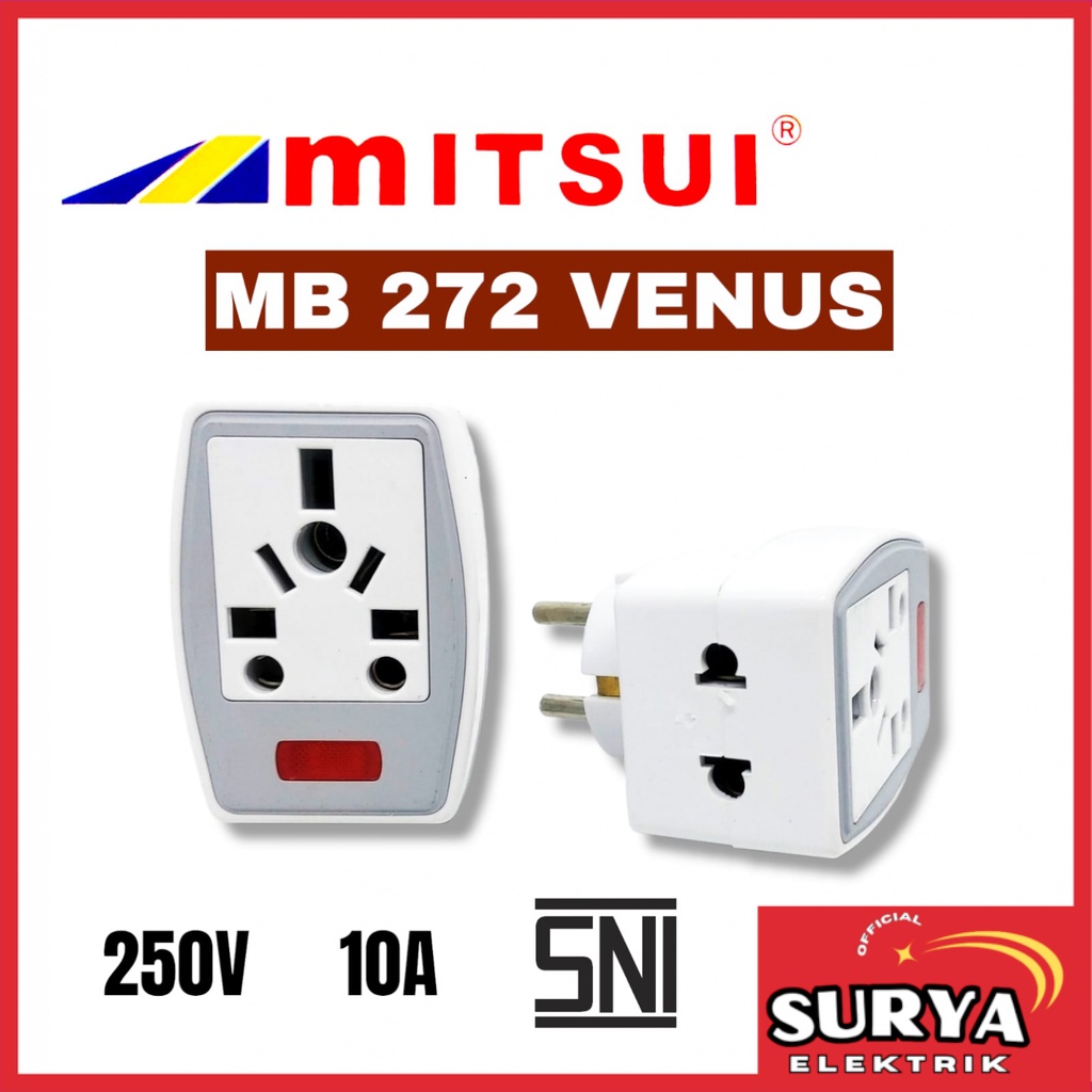 Jual STEKER T Lampu Serbaguna Cabang 3 MITSUI MB 272 Venus SNI | Shopee ...
