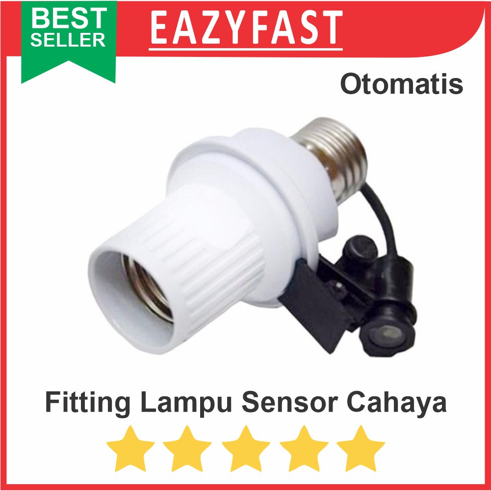 Jual Fitting Saklar Lampu Luar Otomatis Siang Malam Sensor Cahaya LDR ...