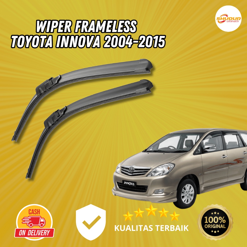 Jual Wiper Kaca Mobil Depan Toyota Kijang Innova Lama 2004 - 2015 ...