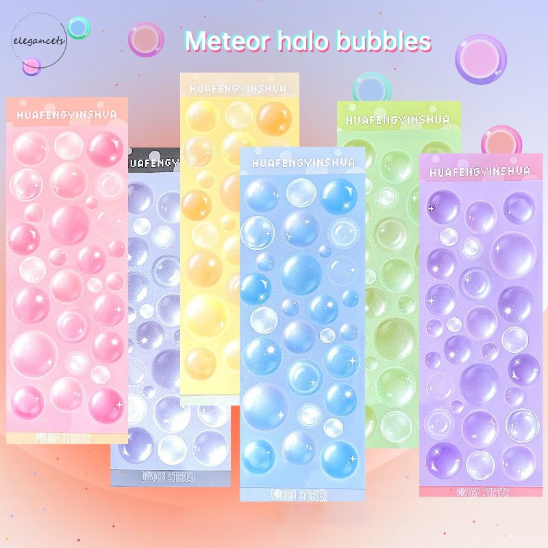 Jual Dekorasi ledger tangan Halo meteor bubble stiker diy stiker idola ...