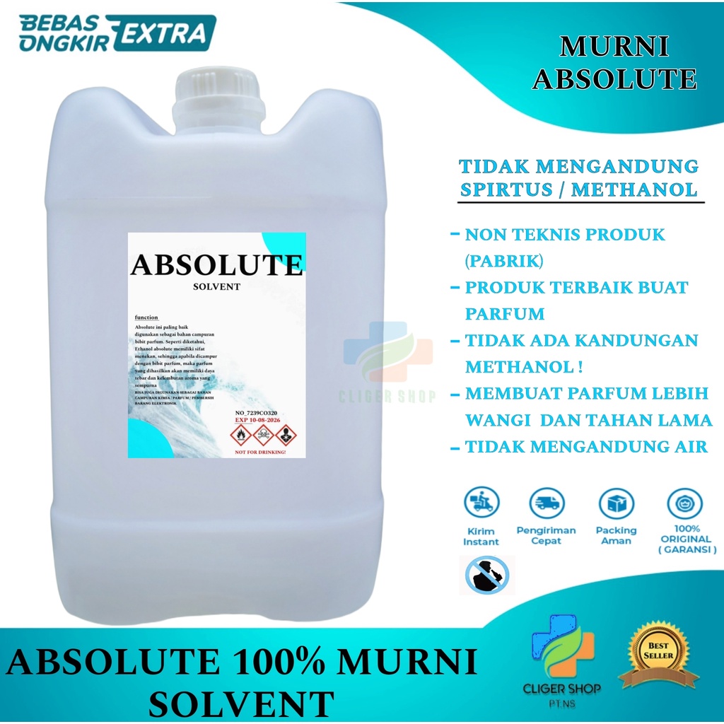 Jual ABSOLUTE 10 LITER / CAMPURAN PARFUM ALKOHOL/ALKOHOL ABSOLUTE 10 ...