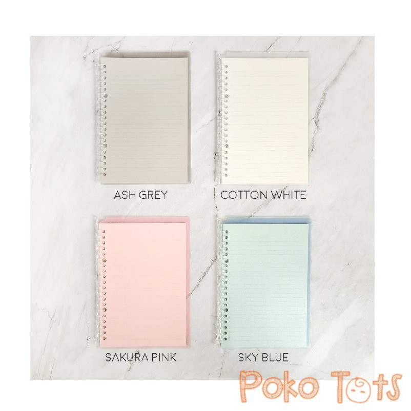 Jual PMM Slim File Binder Notebook B5 Buku Catatan Bergaris Binder Isi ...