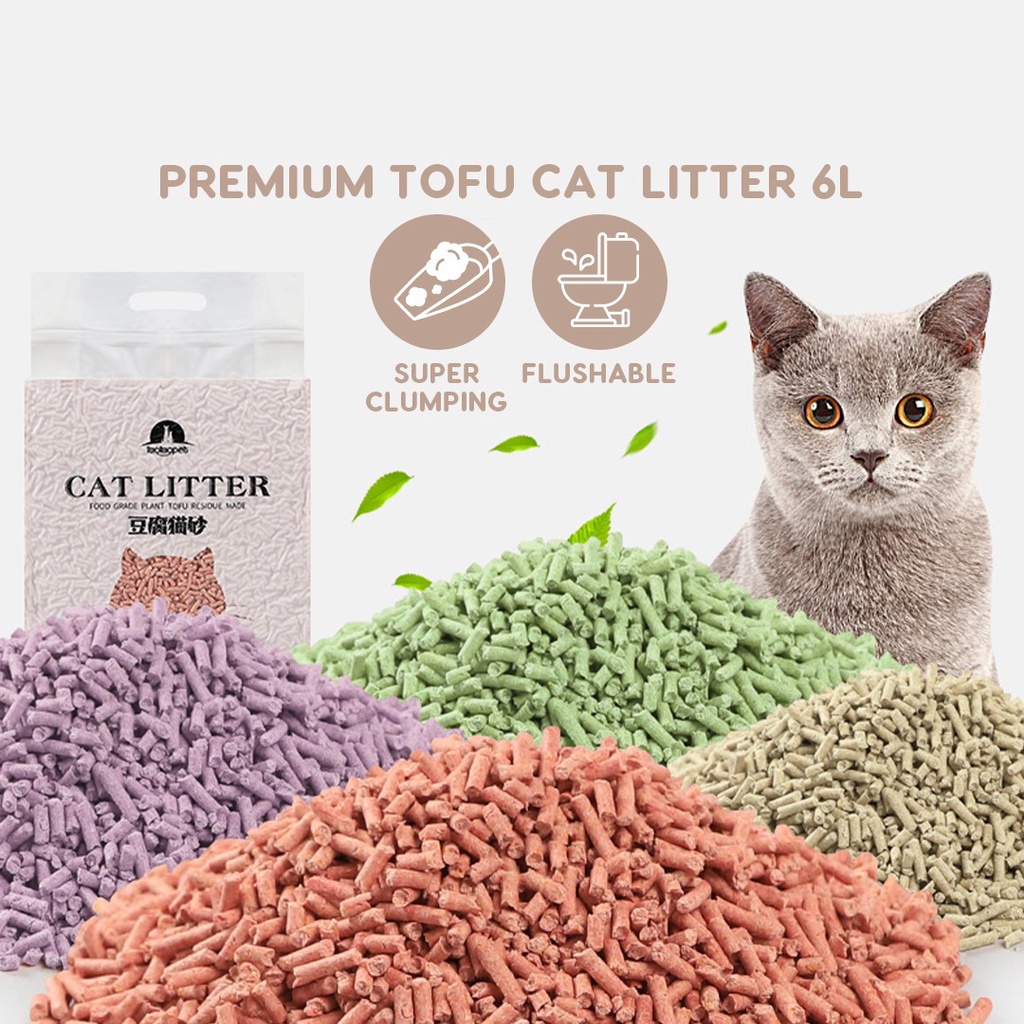 Jual TOFU Cat Litter (6 Liter) - Pasir Kucing Anti Bau Soya Gumpal ...