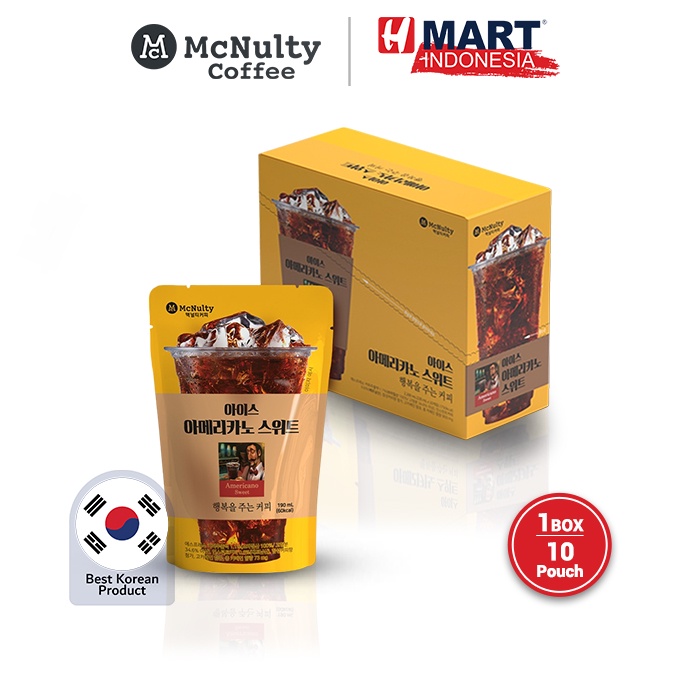 Jual McNulty Coffee Ice Americano Sweet 190ml x 10 Pouch | Shopee Indonesia