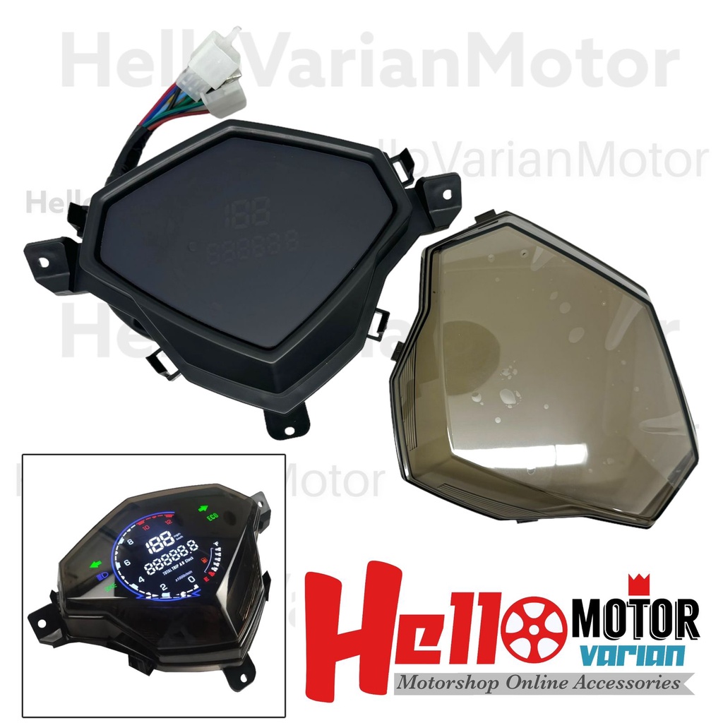 Jual Speedometer YAMAHA MIO DIGITAL LED WARNA MIO 110 / 125 / M3 ...