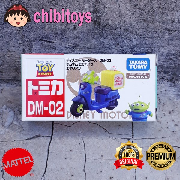 Jual Tomica Disney DM-02 Chim Chim Pizza Bike Toy Story Alien Promo Original Takara Tomy ...