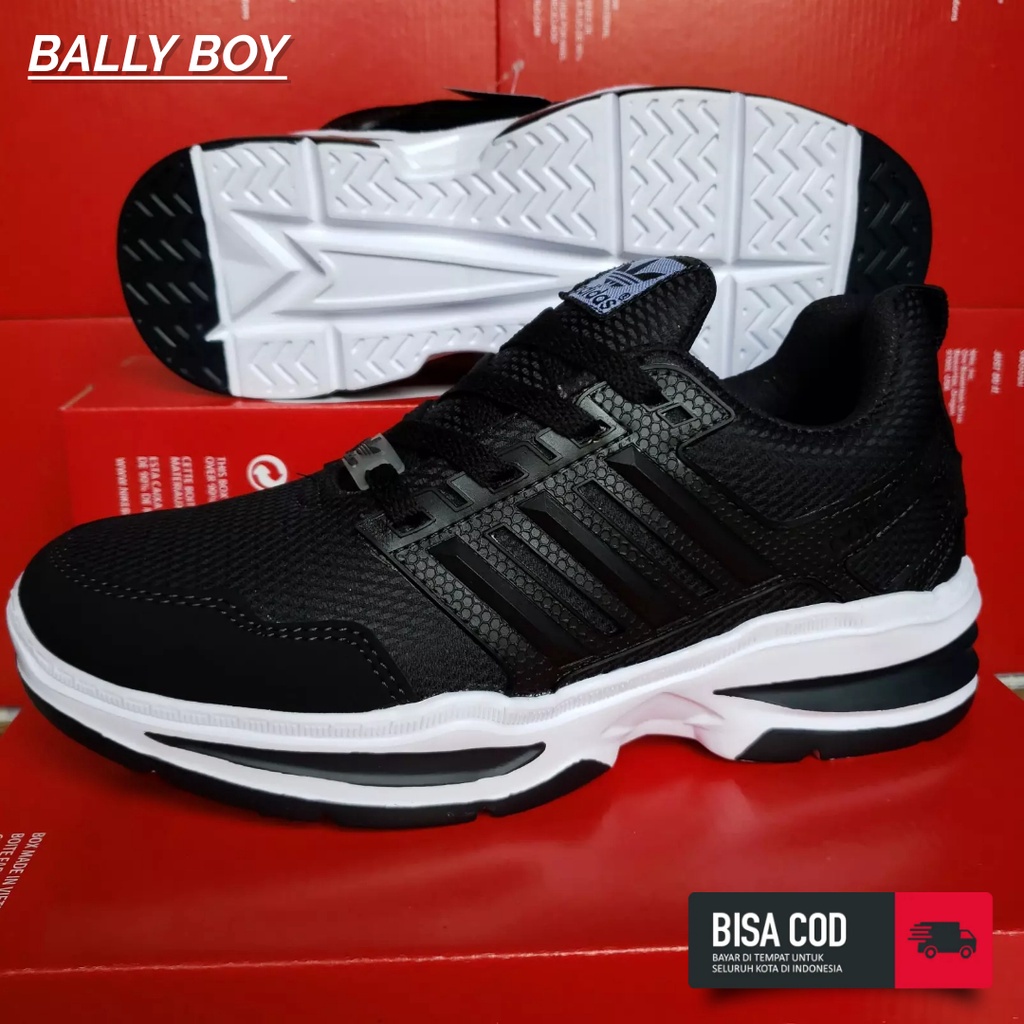 Jual Adidas Air Sepatu Sneakers Pria Wanita Sepatu Olahraga Jogging Fashion Sekolah Kerja Hitam ...