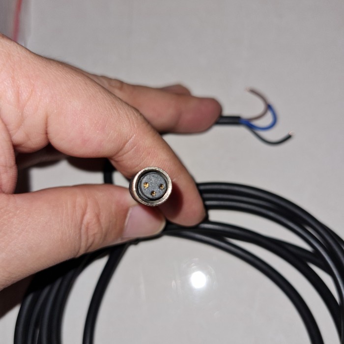 Jual Kabel connector konektor proximity sensor M8 3Pin straight 2m sick ...
