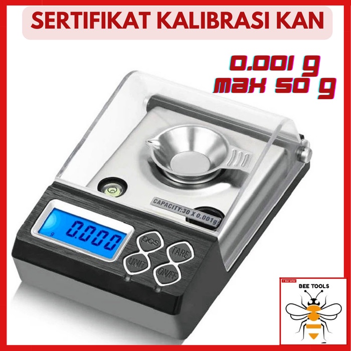 Jual Timbangan Digital Analitik 0.001 gr max 50 gr Sertifikat Kalibrasi ...