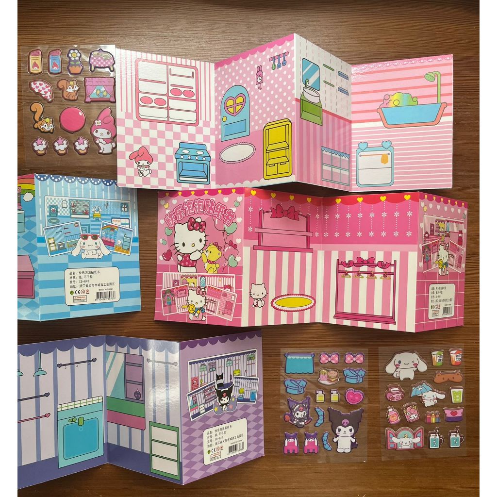 Jual Quite Book Bubble 3D Sticker Book Stiker Buku Sanrio Busy Book ...