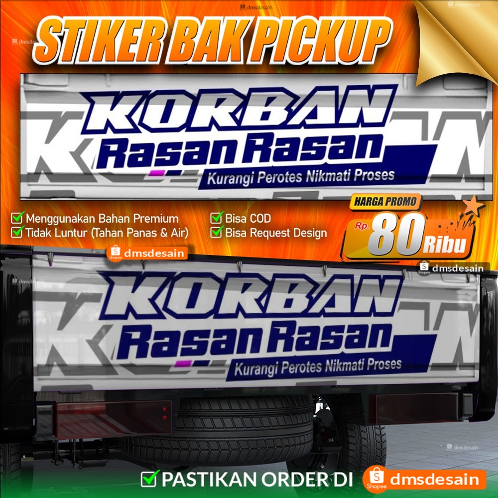 Jual STICKER VARIASI PICK UP L300 CUSTOM BAK BELAKANG-DECAL STICKER BAK ...