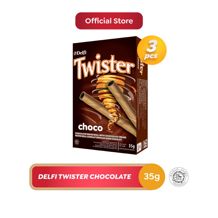 Jual Twister Chocolate 35 g x 3 pcs | Shopee Indonesia