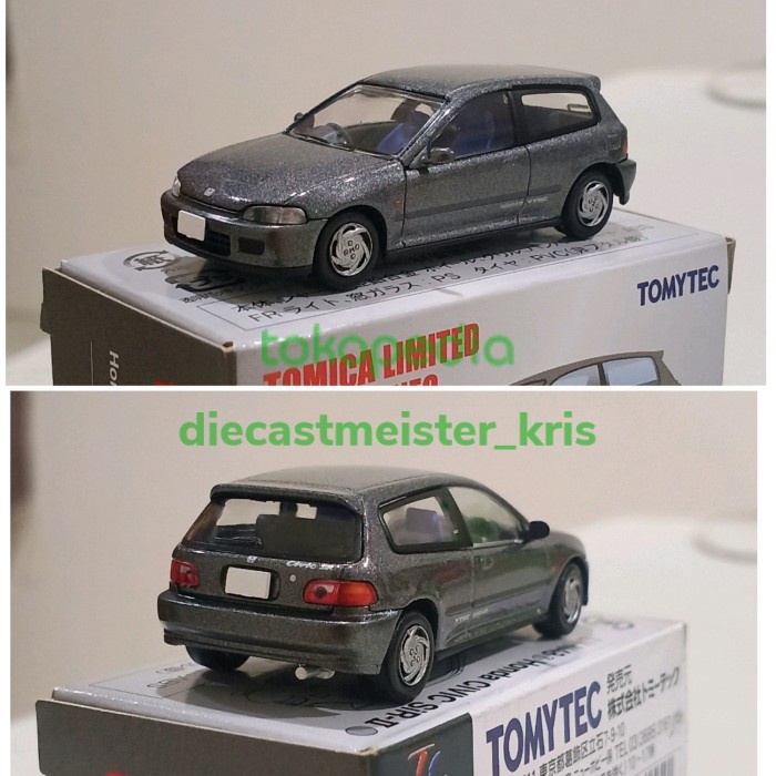 Jual TLVN Tomica Limited Vintage Neo Honda Civic SiR-II Estilo EG6 Grey ...
