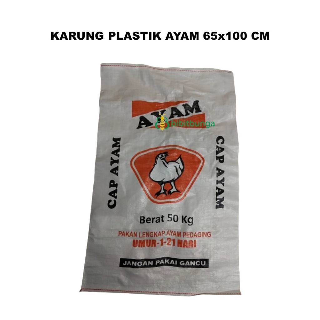 Jual Karung Plastik 50kg 50 kg Uk 65 x 100 cm Putih Baru Gabah Pakan ...