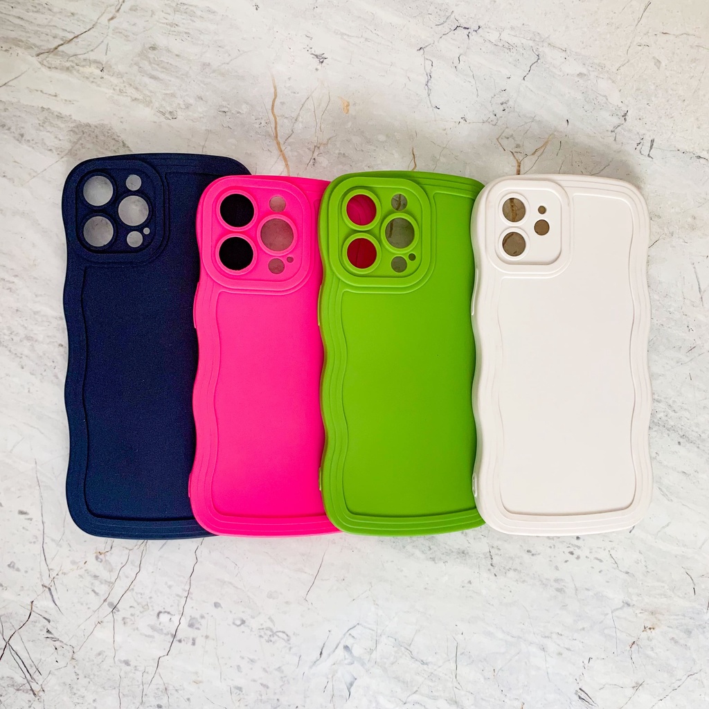 Jual i.case_store Curly Wavy Case Solid Color (1) - Softcase full cover ...