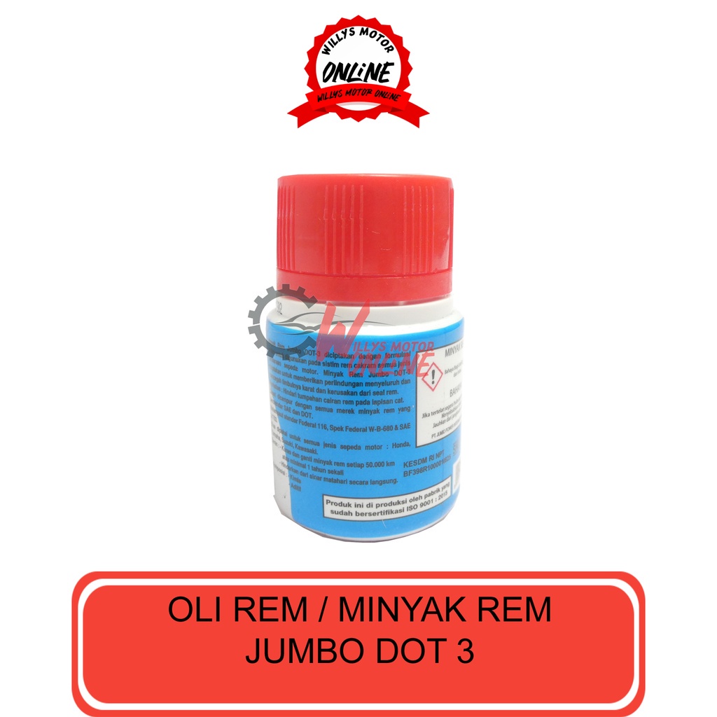 Jual Oli Rem Motor Dot 3 Jumbo 50 ml | Shopee Indonesia