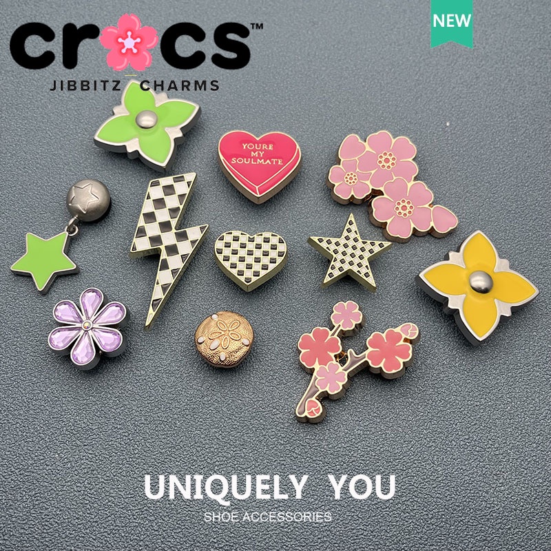 Jual Metal jibbitz crocs Shoe Decoration Hole Shoe Accessories metal ...