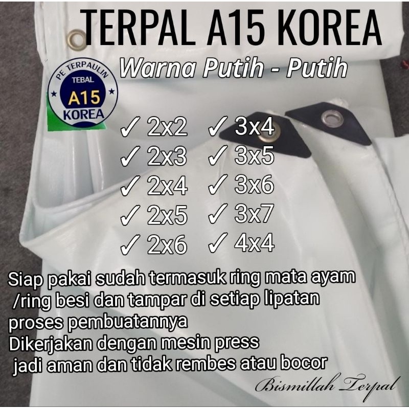 Jual Terpal KOREA A15 ,Terpal berwarna Hijau Gold,Biru Oren,Biru Sliver ...