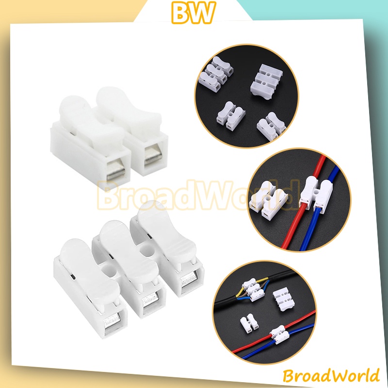 Jual 【Harga Murah】50pcs Quick Connect Terminal Block Cable / 2 Wire ...