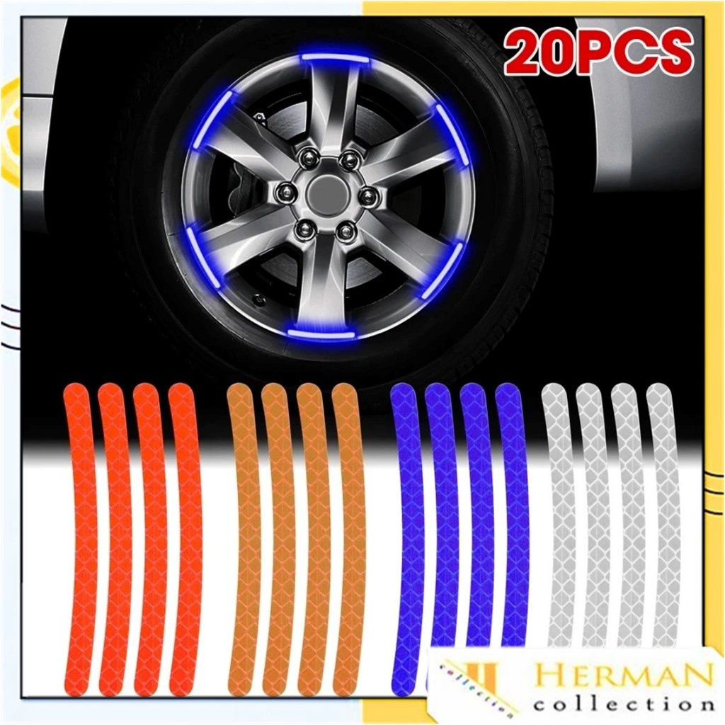 Jual HC Sticker Glow In The Dark 20Pcs Untuk kendaraan Stiker Strip ...
