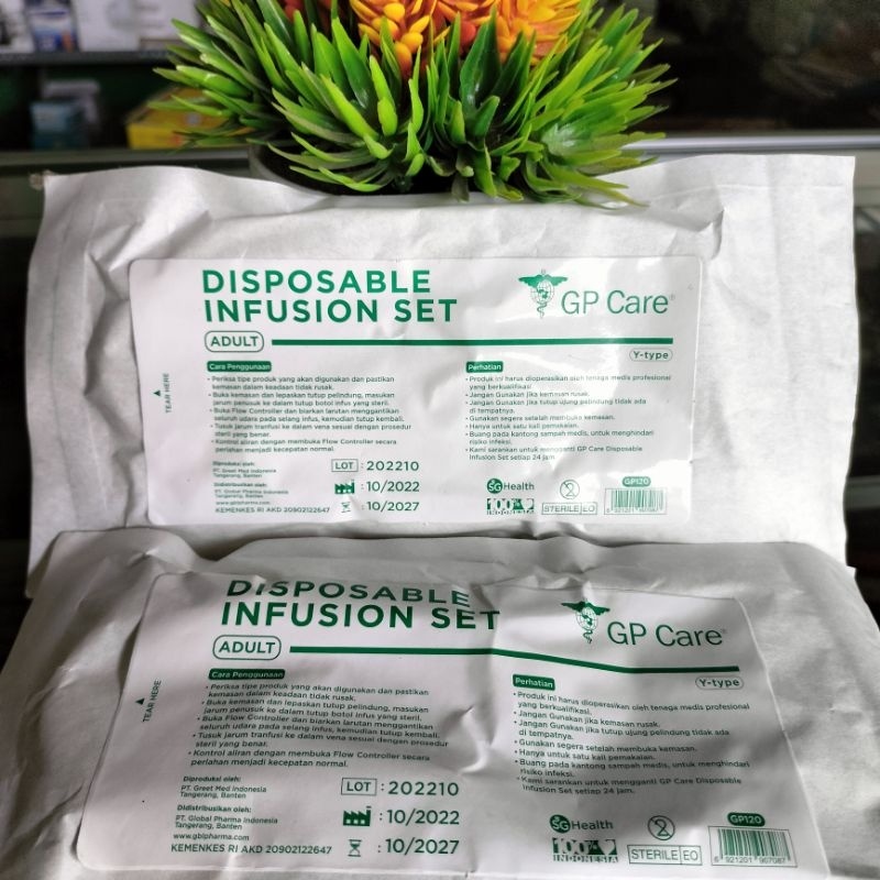 Jual Infus Set Dewasa type Y GP Care | Shopee Indonesia