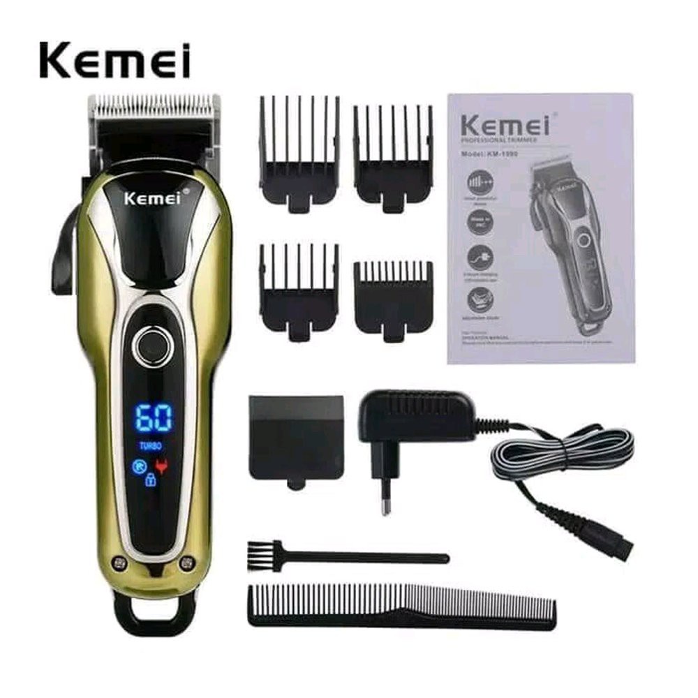 Jual Kemei KM-1990 Turbo Hair Clipper Alat Cukur Rambut Cordless | Shopee Indonesia