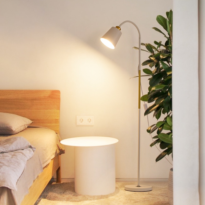 Jual Modern Nordic Style Floor Lamp LED Bedside Stand Shade Light ...