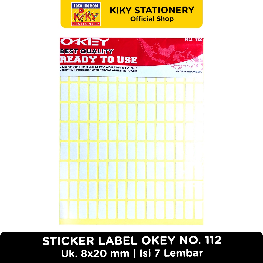 Jual Sticker Label Okey No.112 ( 8 x 20mm ) | Shopee Indonesia