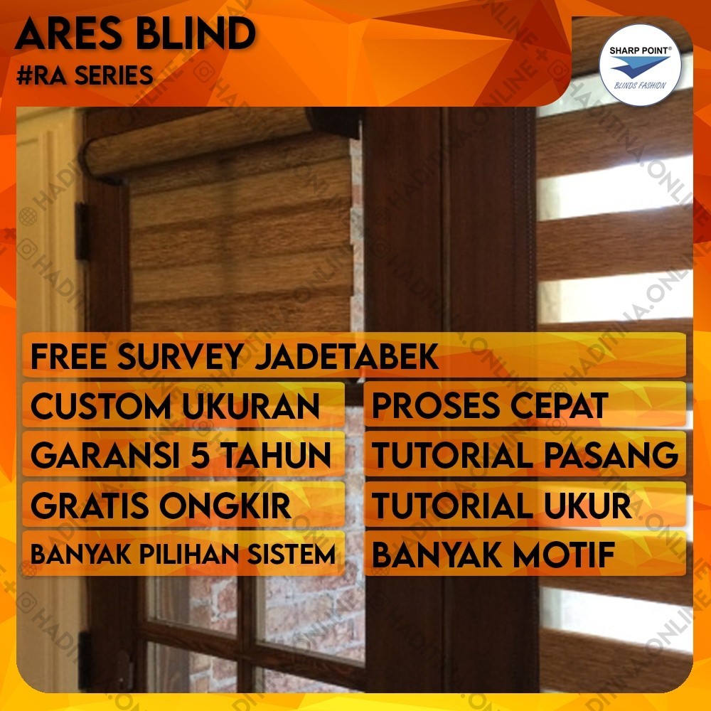 Jual Ares Blind RA Series | Jendela Gorden Tirai Kain Indoor Outdoor ...