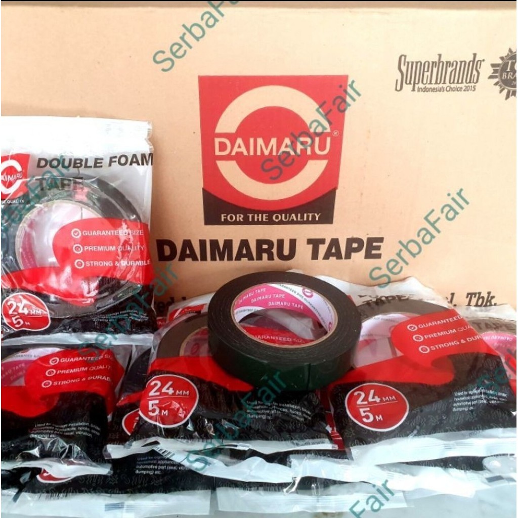 Jual Double Foam Tape Daimaru 1INCH (24mm) x 5Meter | Shopee Indonesia