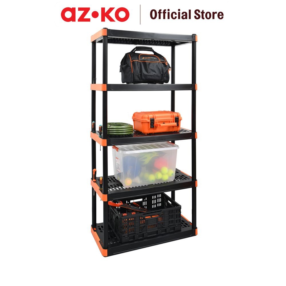 Jual AZKO Tactix Rak Penyimpanan Perkakas 5 Tingkat - Hitam/Oranye ...