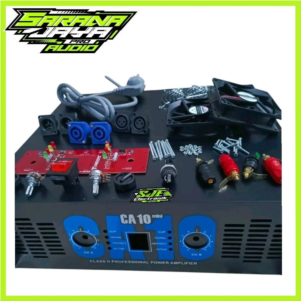 Jual BOX CA 10 MINI MERAH LENGKAP ASESORIS SJ03 Amplifier Subwoofer | Shopee Indonesia