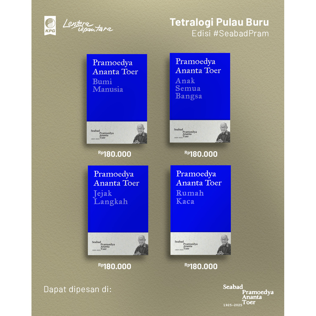 Jual [Fiksi] Tetralogi Pramoedya Ananta Toer - EDISI SEABAD (Penerbit ...