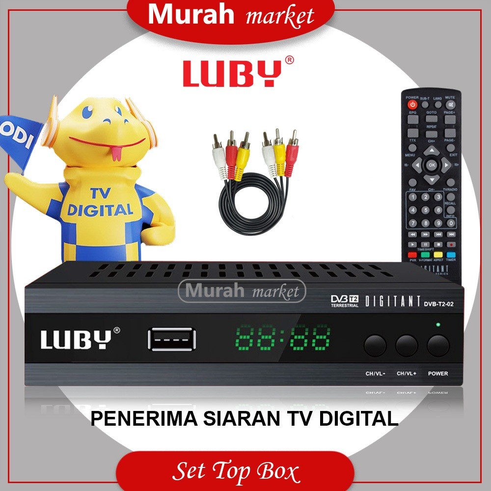 Jual Luby Set Top Box DVBT2/C Receiver TV STB DVB T2-03/02/01( FREE BUBBLEWRAP) | Shopee Indonesia
