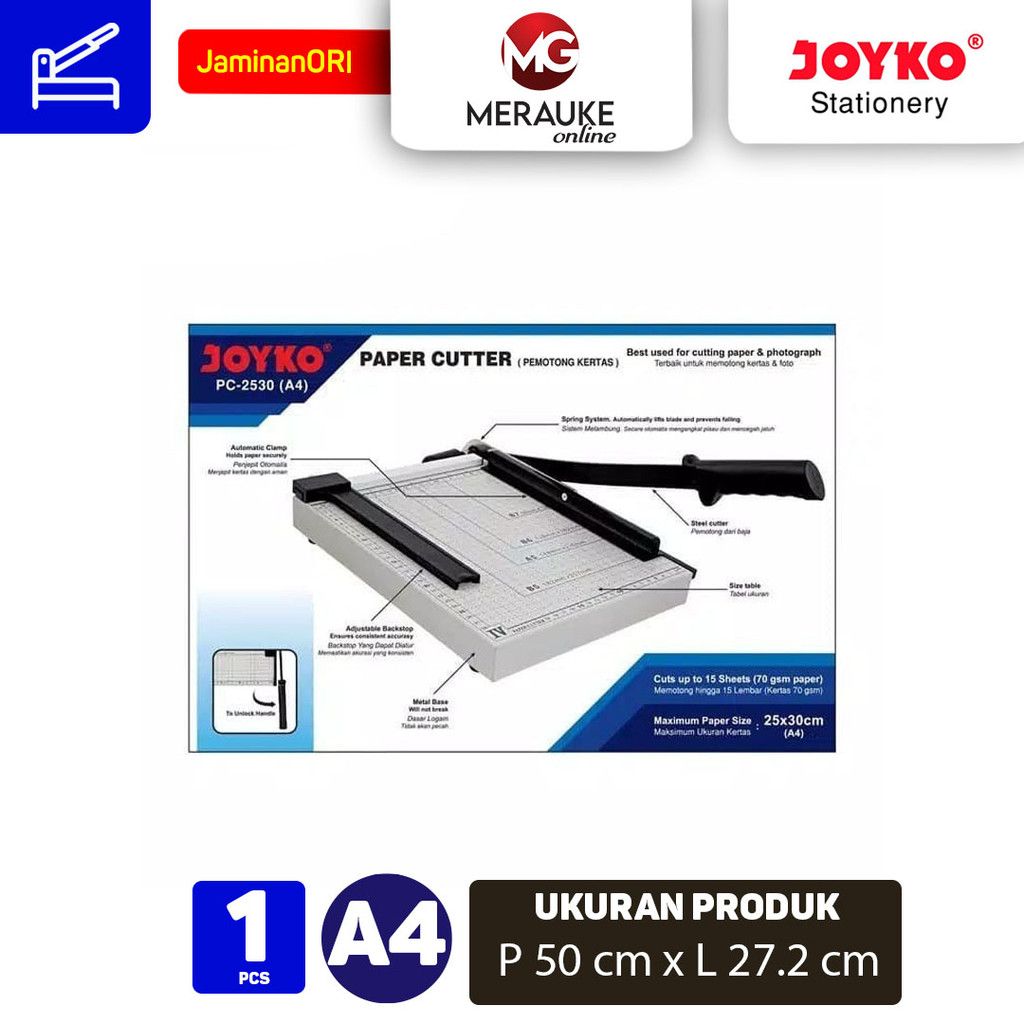 Jual JOYKO Paper Cutter / Pemotong Kertas Ukuran A4 PC-2530 | Shopee Indonesia