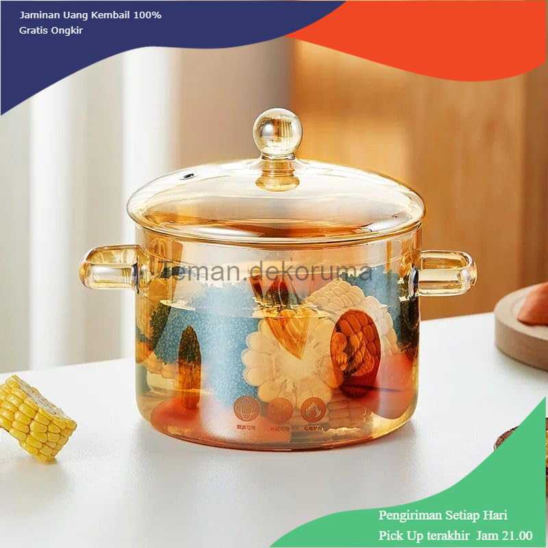 Jual TD - DPR One Two Cups Panci Kaca Glass Cooking Pot Borosilicate ...