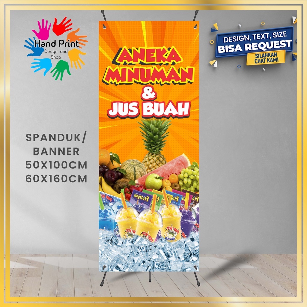 Jual SPANDUK / BANNER Jus Buah Segar Aneka Minuman B Bisa Request ...