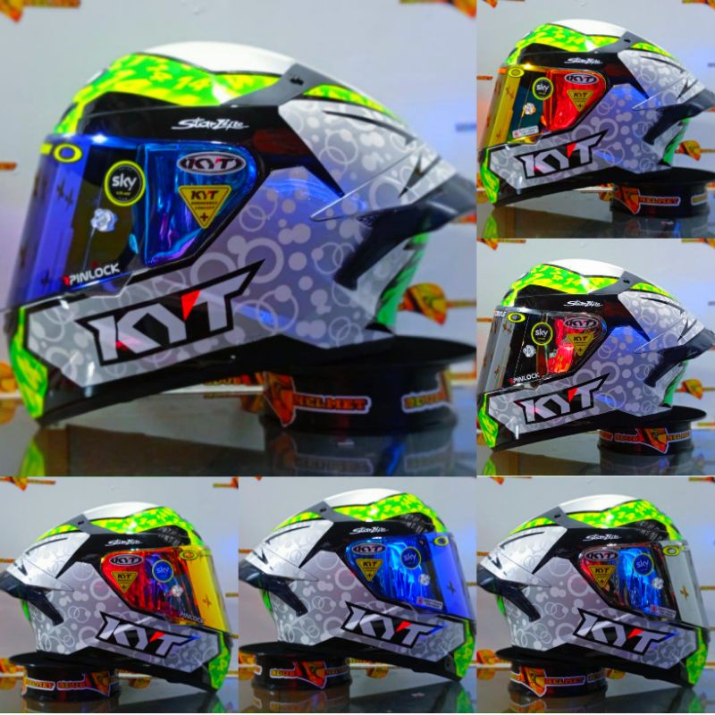Jual HELM FULL FACE KYT TT-COURSE ARBOLINO ORIGINAL HELM MODIP (PAKET GANTENG) | Shopee Indonesia