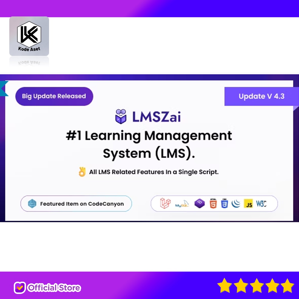 Jual SOURCE CODE APLIKASI LMSZAI - LMS | LEARNING MANAGEMENT SYSTEM (LARAVEL) BY KODEASET ...