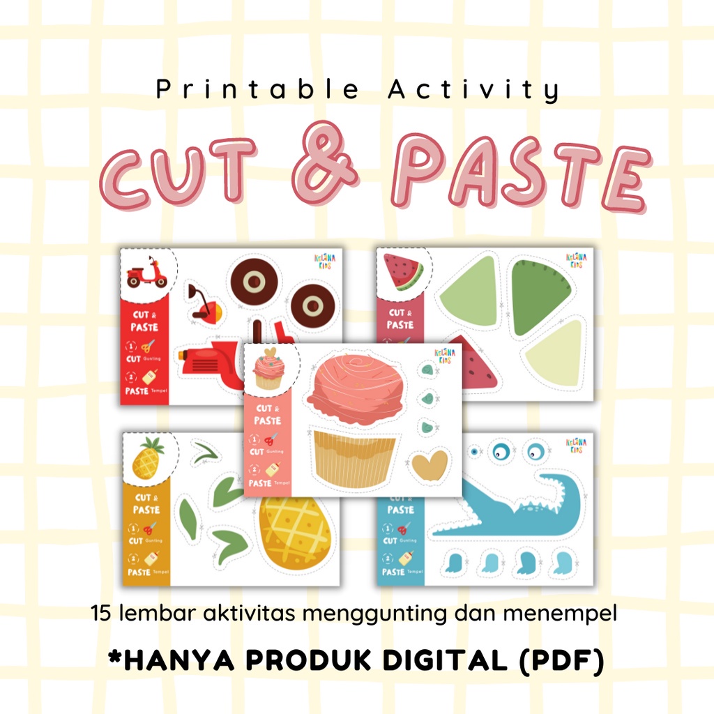 Jual KS Printable & Worksheet Lembar Kerja Anak Usia 4-5 Tahun TK PAUD ...