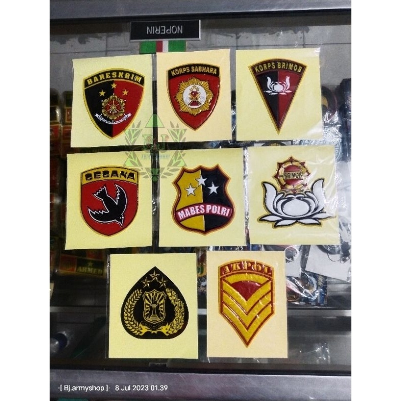 Jual Stiker Embos Timbul Polisi Sabhara Mabes Polri Korps Sabhara Korps ...