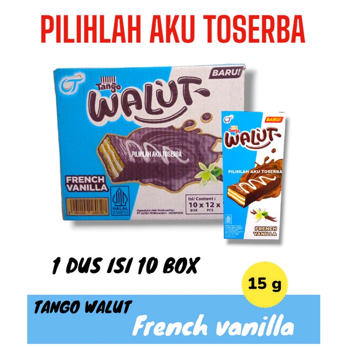 Jual Wafer Tango WALUT FRENCH VANILLA isi 12 sachet - ( HARGA 1 DUS ...