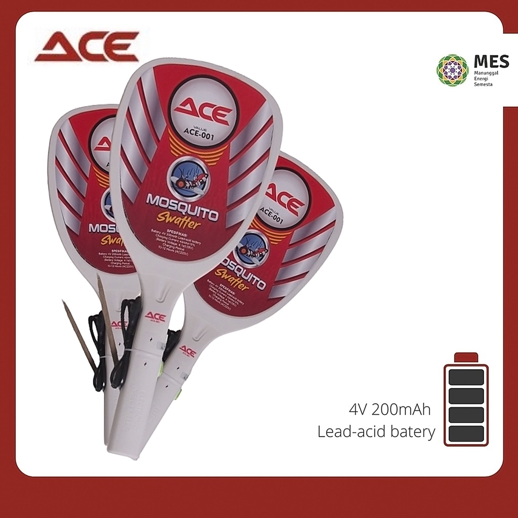 Jual RAKET NYAMUK ACE - 001- Raket Nyamuk ACE - Raket Nyamuk - Raket ...