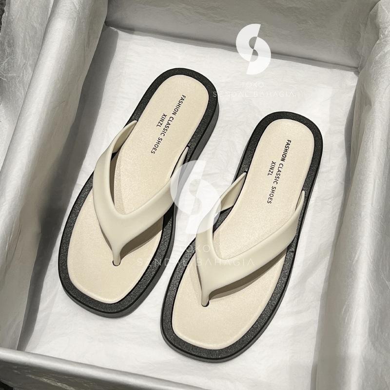 Jual Sandal jepit wanita classic fashion import soft rubber empuk jelly ...