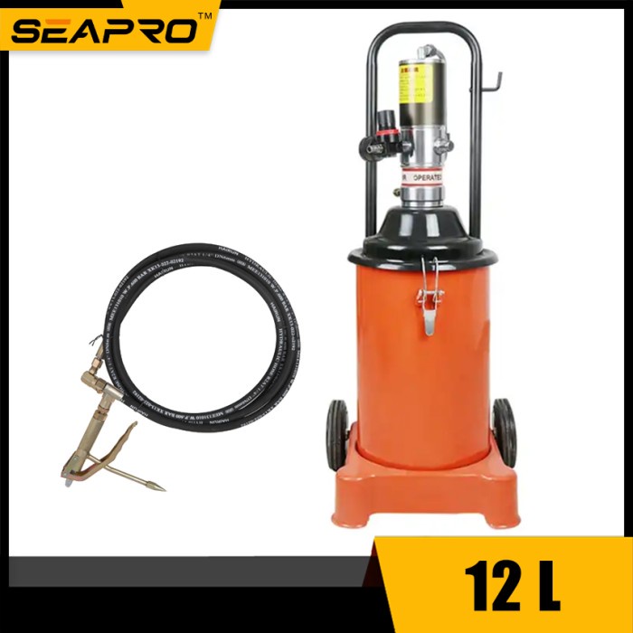 Jual Manual Pneumatic Grease Gun Pump Lubricator Air Grease Pump 12/20L ...